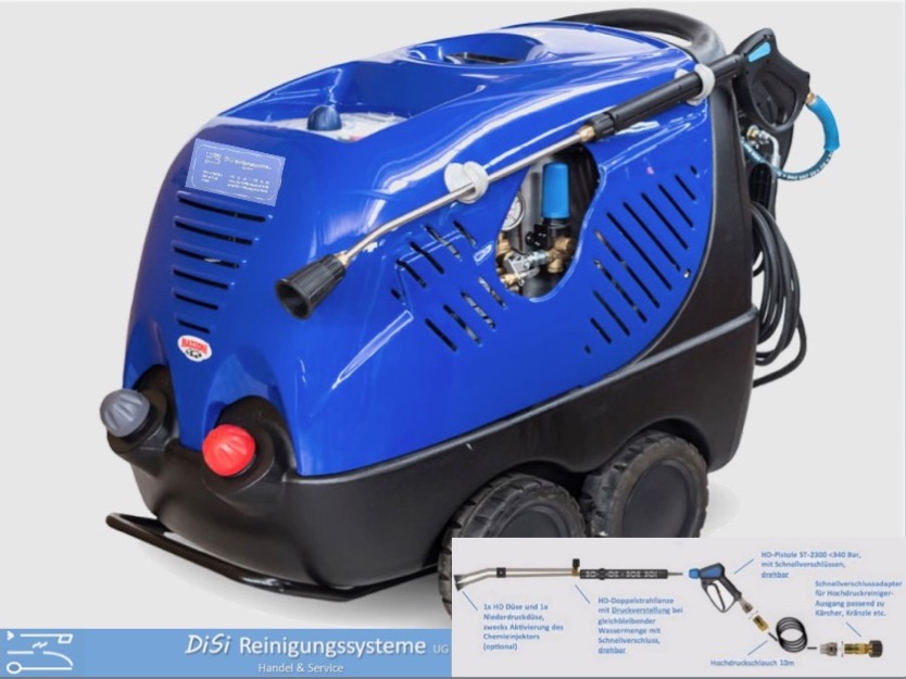Dampfstrahler Hochdruckreiniger Heißwasser Mazzoni PH-Serie 400V 210bar ...