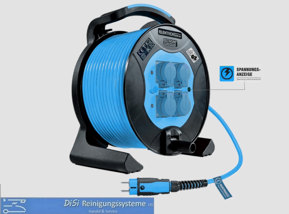 Kabeltrommel Leitungsroller Verlängerungskabel PUR 50m eleKTRON Berlin ...